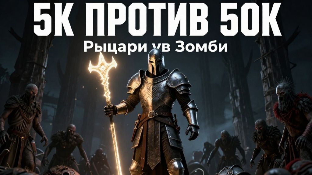 50 000 ЗОМБИ оказались СЛИШКОМ МНОГО для 5 000 рыцарей! Ultimate Epic Battle Simulator