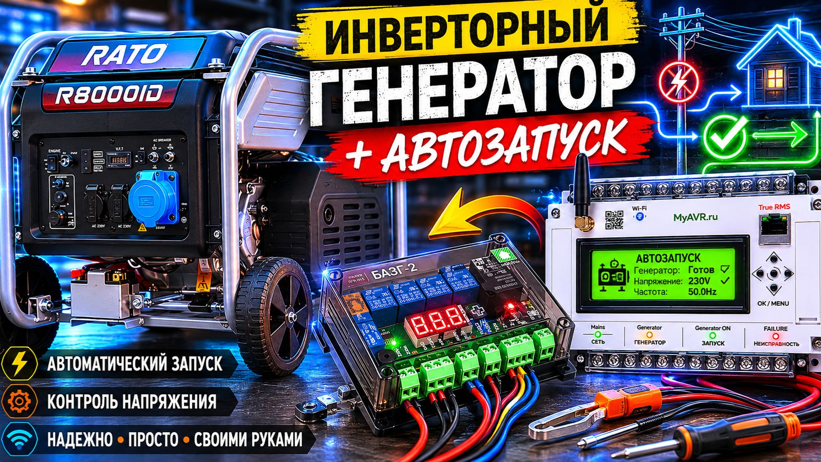 Автозапуск для инверторного генератора