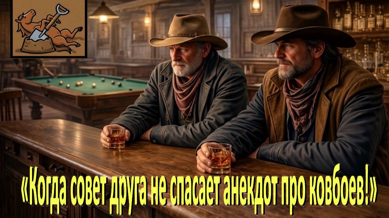 «Когда совет друга не спасает анекдот про ковбоев»