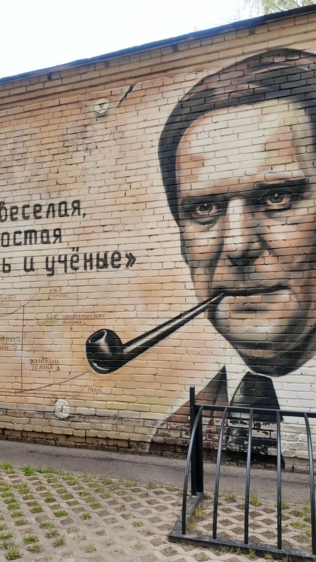 Пётр Леонидович Капица - Мурал Стрит-арт в Политехе #стритарт #мурал #политех #спб #питер