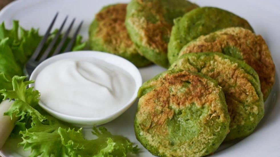 Котлетки из брокколи и нори.