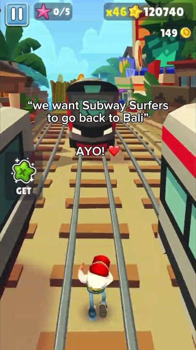 «Скорее играй в обновление "Бали" в Subway Surfers!»