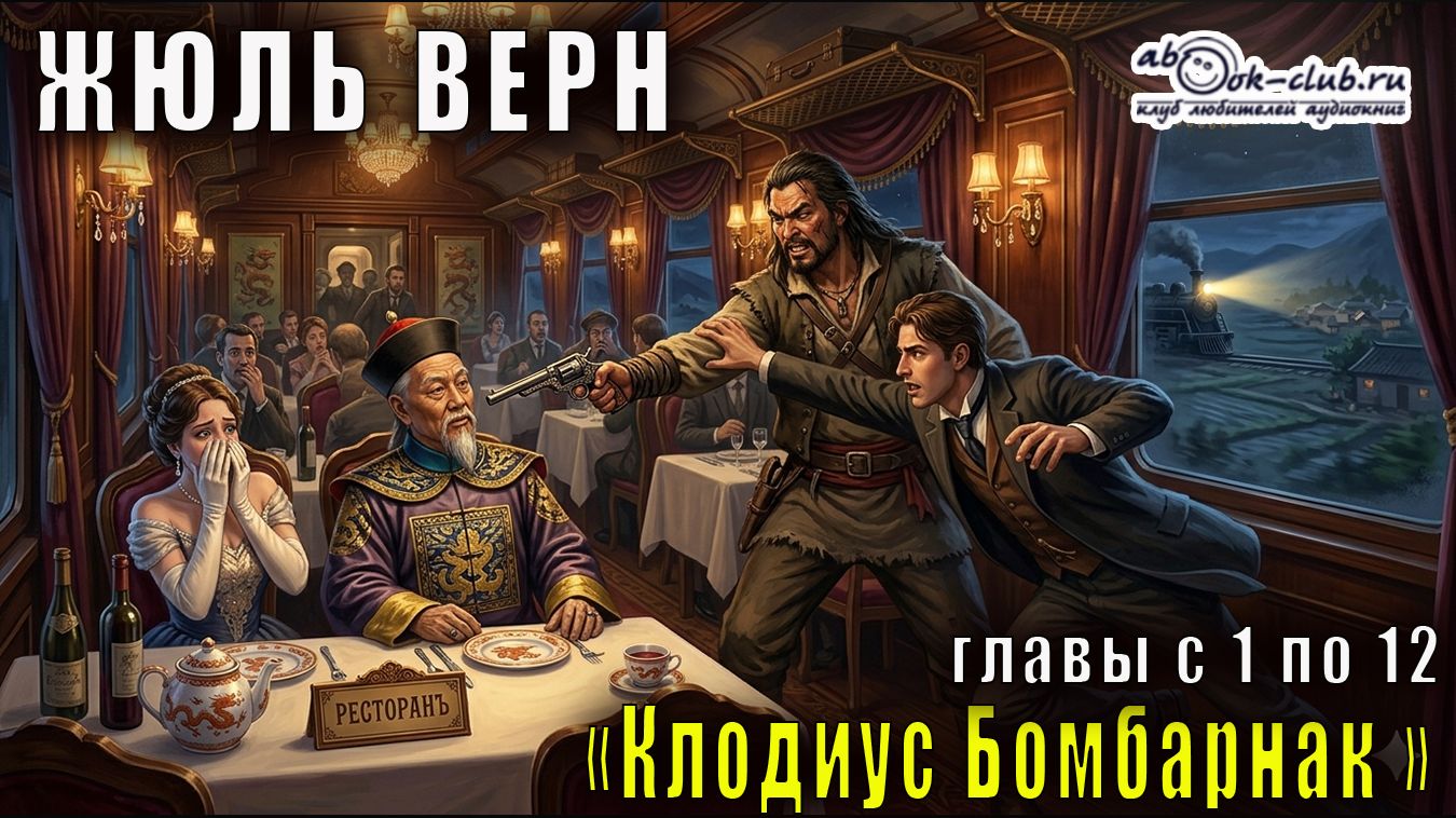 Жюль Верн "Клодиус Бомбарнак"  главы с 1 по 12
