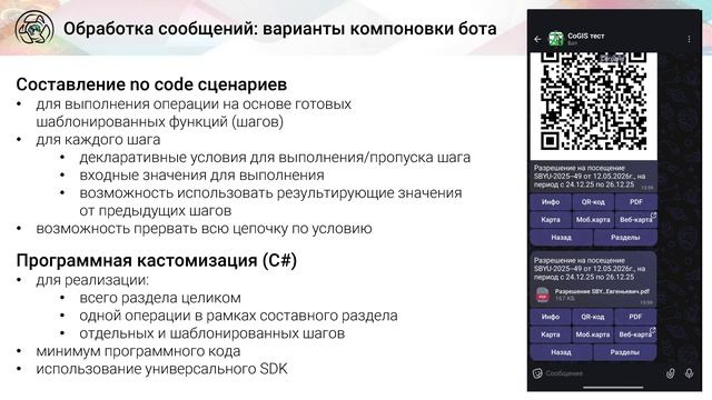 MAX и другие мессенджеры как интерфейс взаимодействия с геоинформационными системами на базе CoGIS