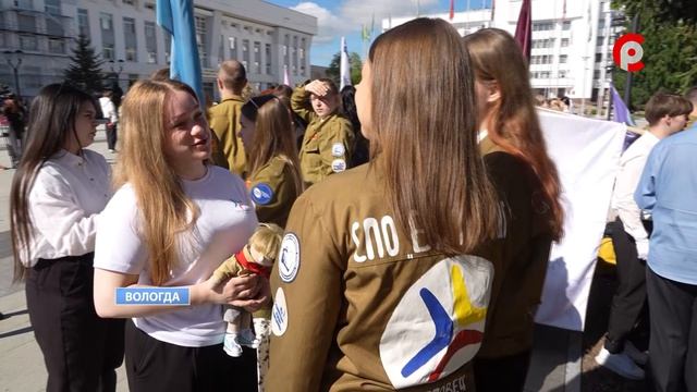 Третий трудовой семестр открыли бойцы и кандидаты студотрядов Вологодчины.