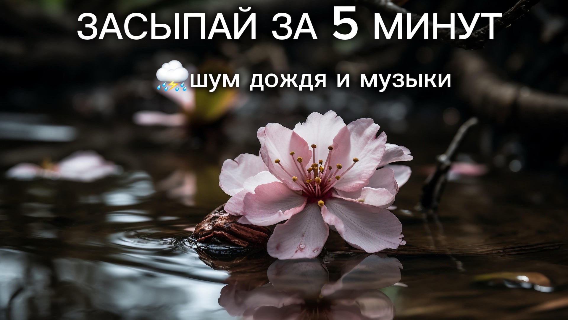 😴 Засыпай за 5 минут | Звуки дождя для сна и глубокого отдыха.