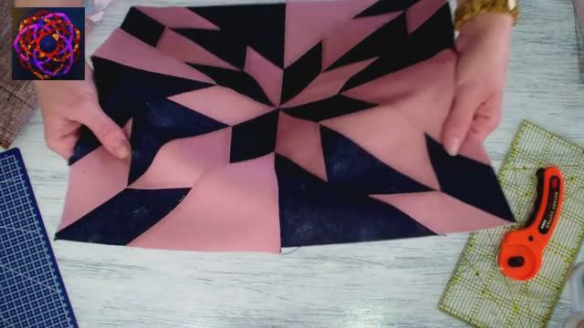 ПЭЧВОРК ПРОСТО и ЯРКО из двух полос ткани "ЗВЕЗДА ОХОТНИКА"! patchwork block star hunter
