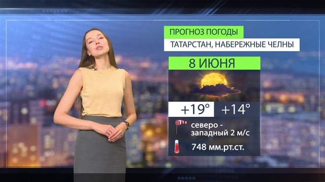 Прогноз погоды в Набережных Челнах на 8 июня 2026 г.