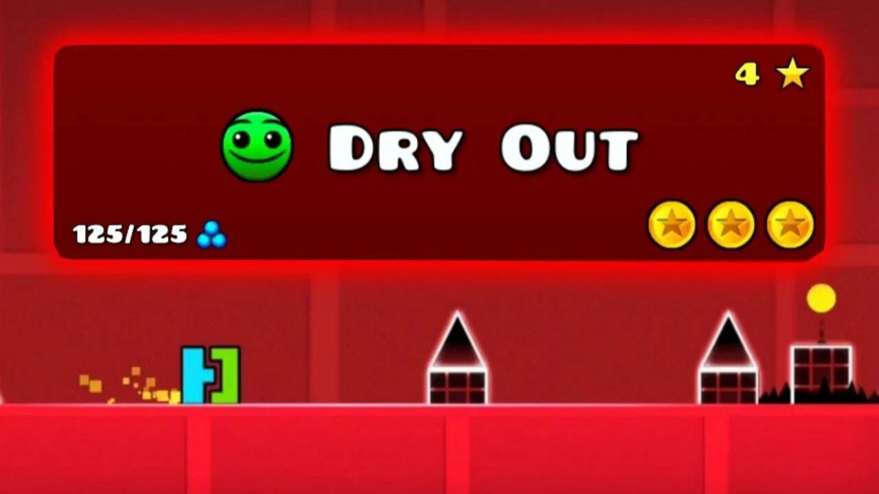 Как пройти уровень Dry Out на 3 монеты в игре Geometry Dash