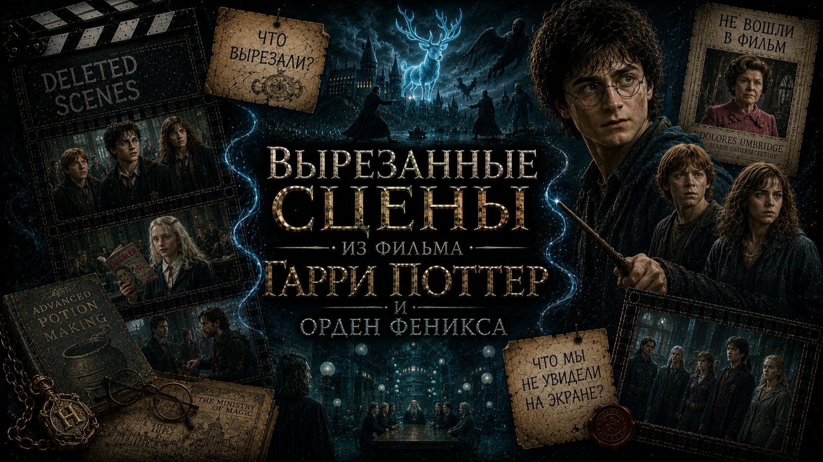ВЫРЕЗАННЫЕ СЦЕНЫ ИЗ ФИЛЬМА ГАРРИ ПОТТЕР И ОРДЕН ФЕНИКСА