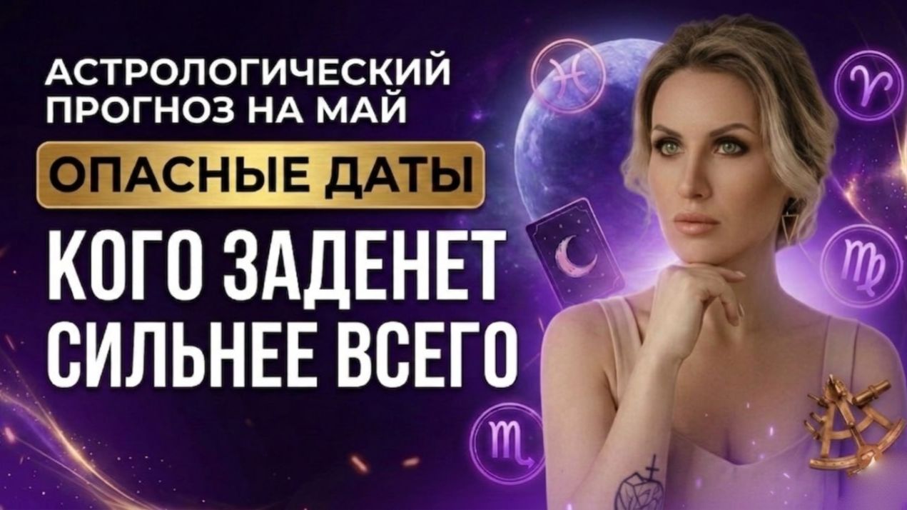 Астрологический прогноз на май 2026: опасные даты, деньги, любовь и кого месяц заденет сильнее всего