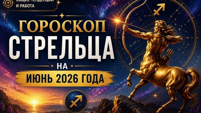 СТРЕЛЕЦ на ИЮНЬ 2026 — Общие тенденции и работа