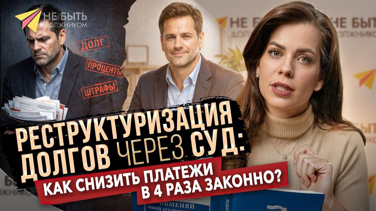 📝 Реструктуризация долгов БЕЗ СОГЛАСИЯ БАНКОВ /Судебная реструктуризация #Реструктуризациячерезсуд