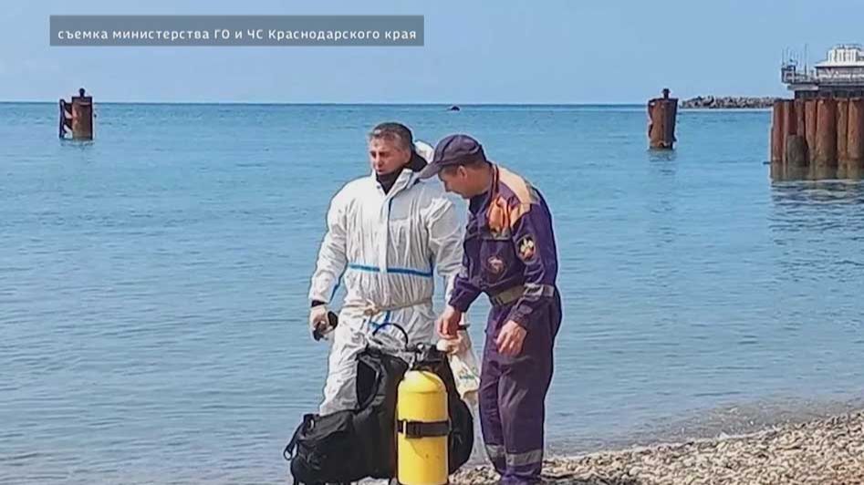 В Туапсе у Центрального пляжа завершили водолазные работы, нефтепродуктов не нашли