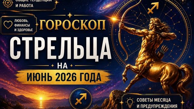 СТРЕЛЕЦ на ИЮНЬ 2026 — Советы месяца и предупреждения