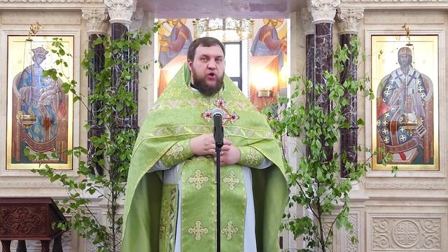 Иерей Адриан Лисник, проповедь на Троицу после Литургии