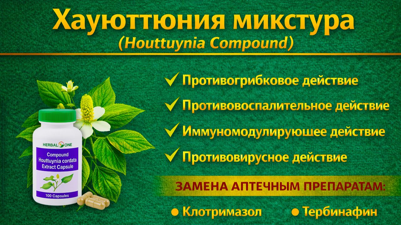 Хауюттюния микстура (Houttuynia Compound) капсулы