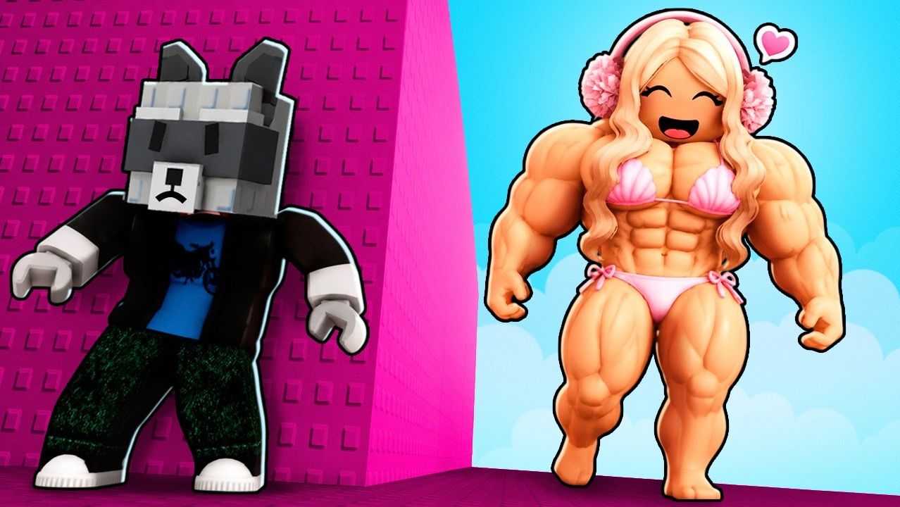 😱МАША СТАЛА ГИГАНТОМ И ХОЧЕТ МЕНЯ РАЗДАВИТЬ!! РОБЛОКС - EroxBlox #Роблокс #Roblox