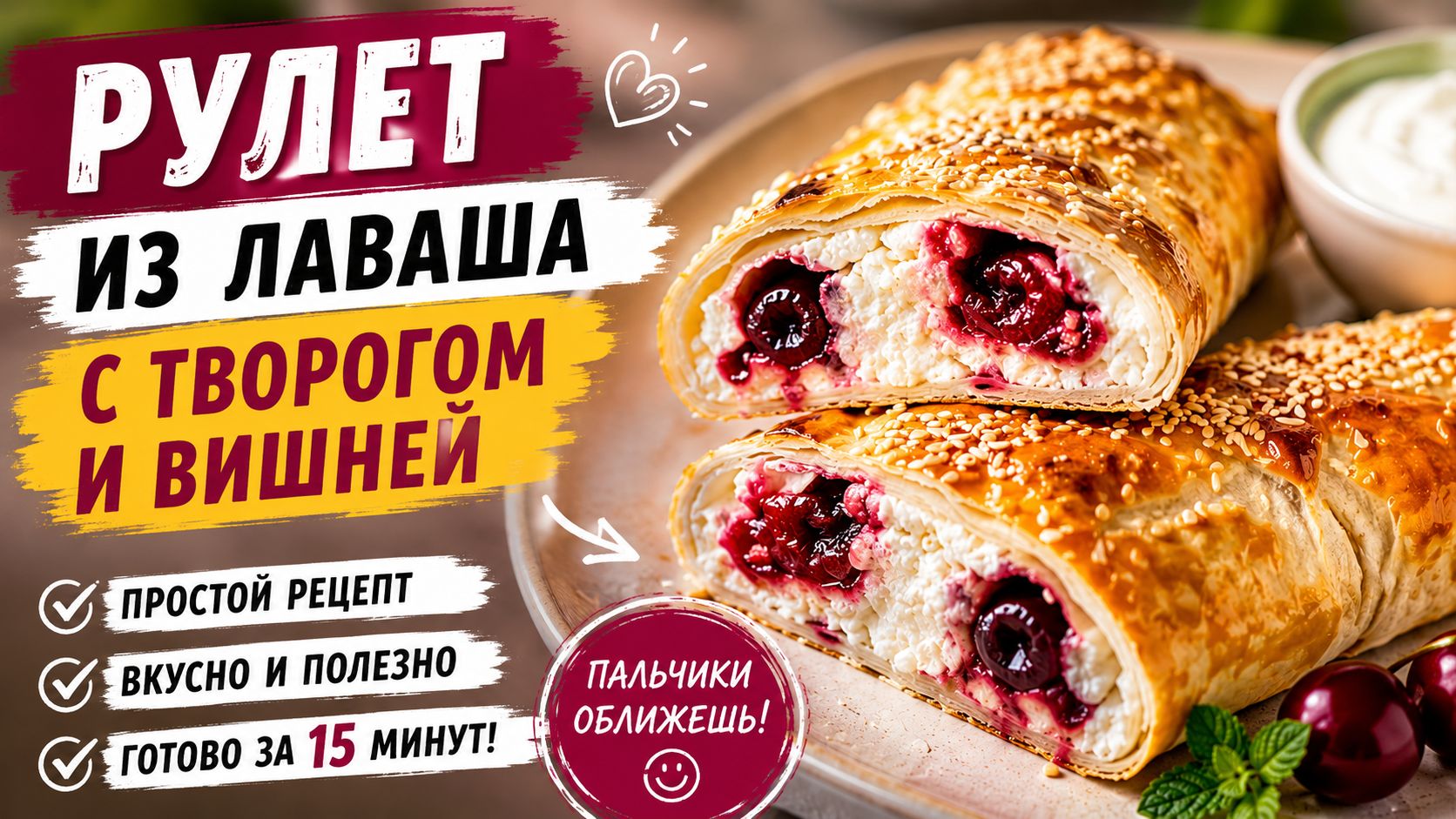 Этот рулет из лаваша тает во рту)