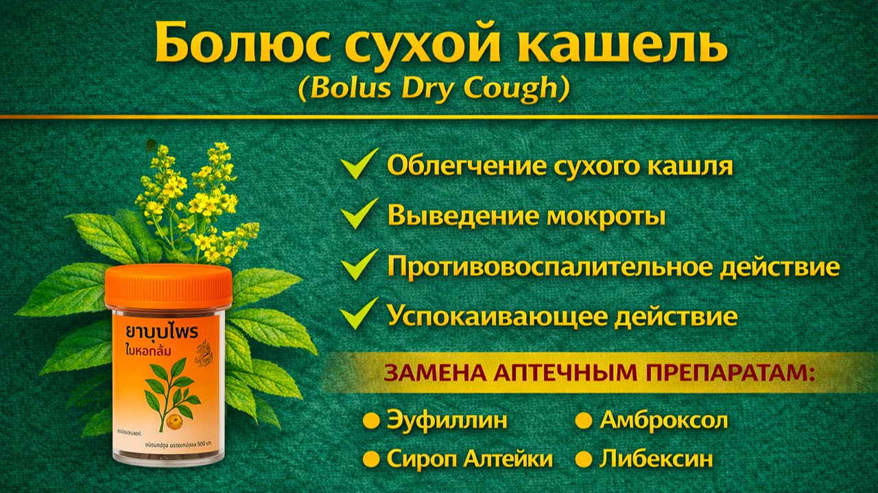 Болюс сухой кашель и сухость (Bolus Dry Cough and Dryness)