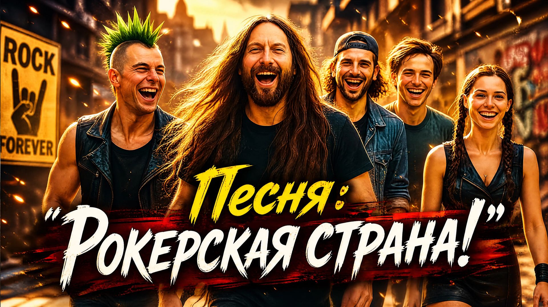 Песня. Рокерская страна. Кавер - Маленькая страна. Музыка. Клипы. Рок. Панк. Поп рок. Добро.