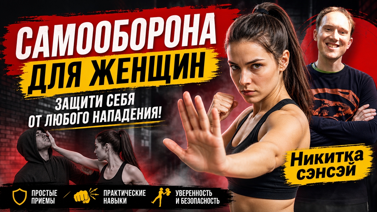 Никитка сэнсэй обучает защите и обороне от насильников