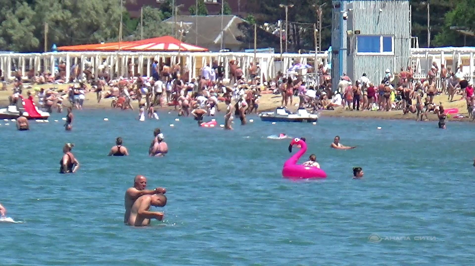 Анапа: Пошла жара! ☀️ Городской пляж, море +18 (Без комментариев)