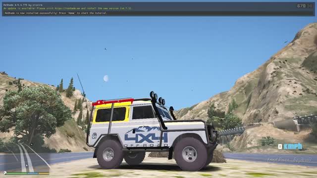 Grand Theft Auto V Land Rover Series III 1982 супер внедорожник краш тест драйв обзор тюнингвгта 5