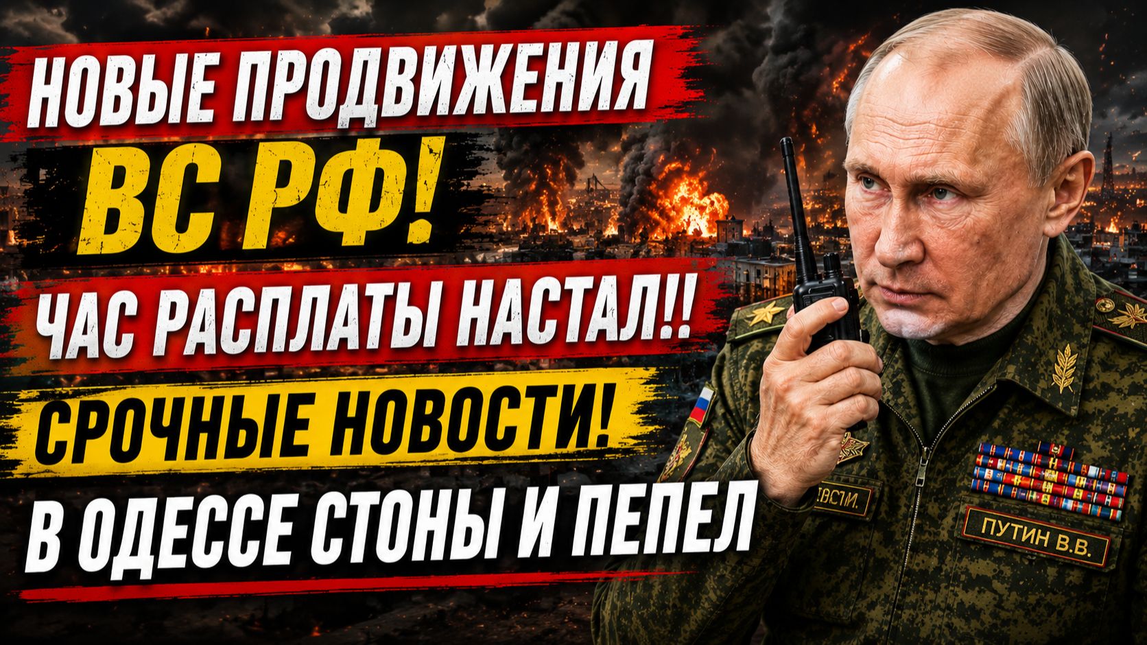 НОВЫЕ ПРОДВИЖЕНИЯ ВС РФ! ЧАС РАСПЛАТЫ НАСТАЛ!! СРОЧНЫЕ НОВОСТИ!В ОДССЕ СТОНЫ И ПЕПЕЛ