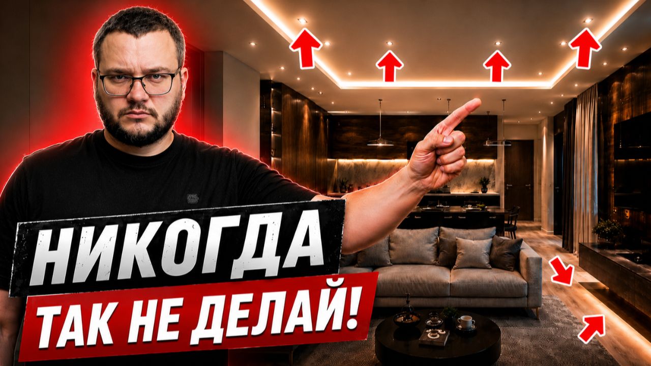 92% людей совершают ЭТУ ошибку со светом! Как выбрать освещение в квартире?