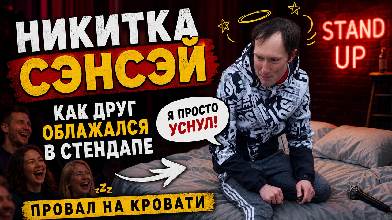 Никитка сэнсэй о том, как друг облажался в постели с девушкой stand up