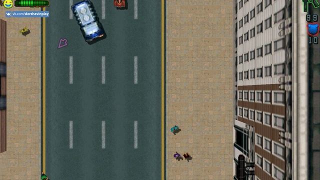 05. Прохождение GTA 2 - Миссия 4 - Большое ограбление! (Район 1, Zайбацу)