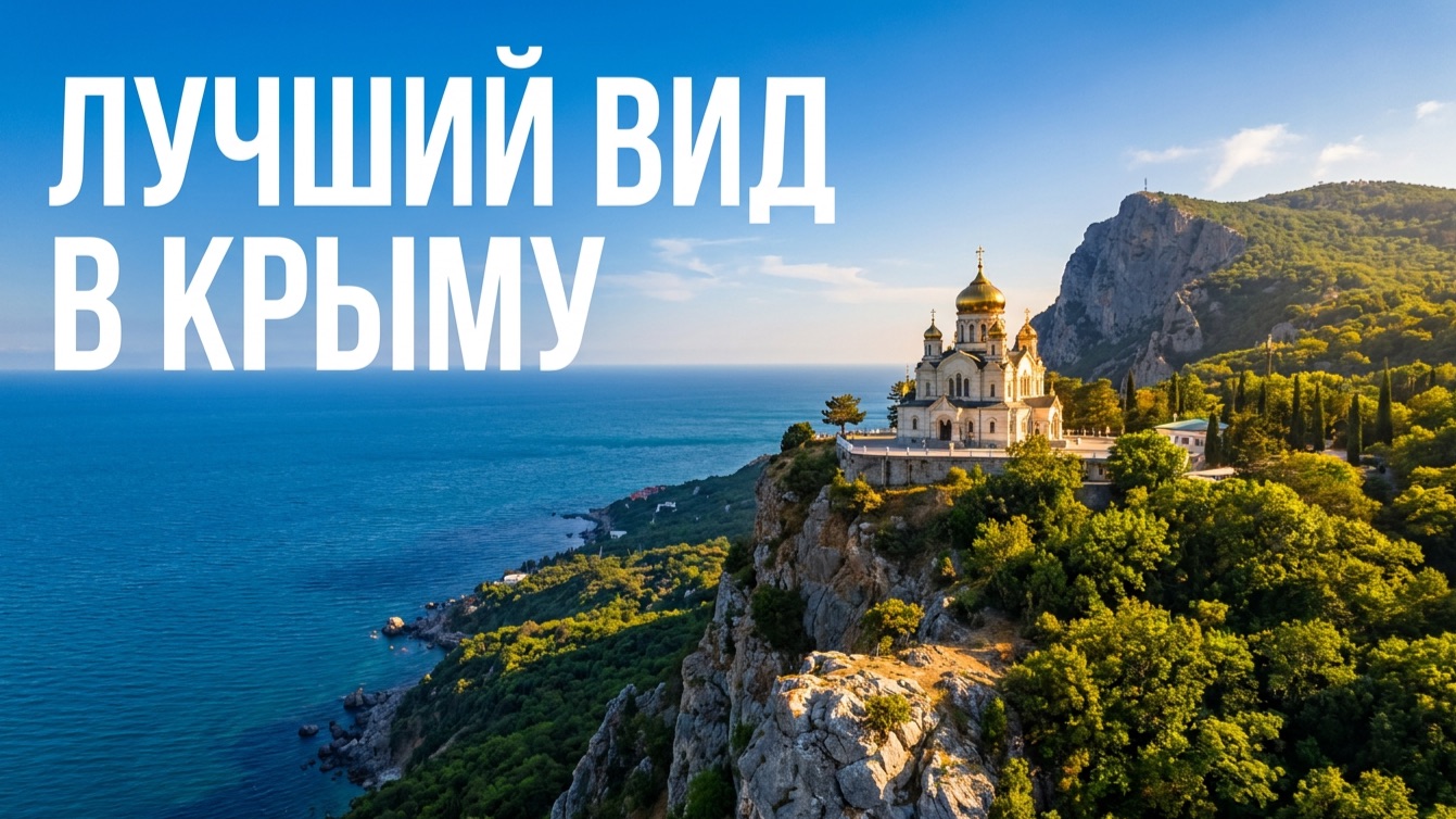 Байдарские ворота и Форосская церковь на ЮБК