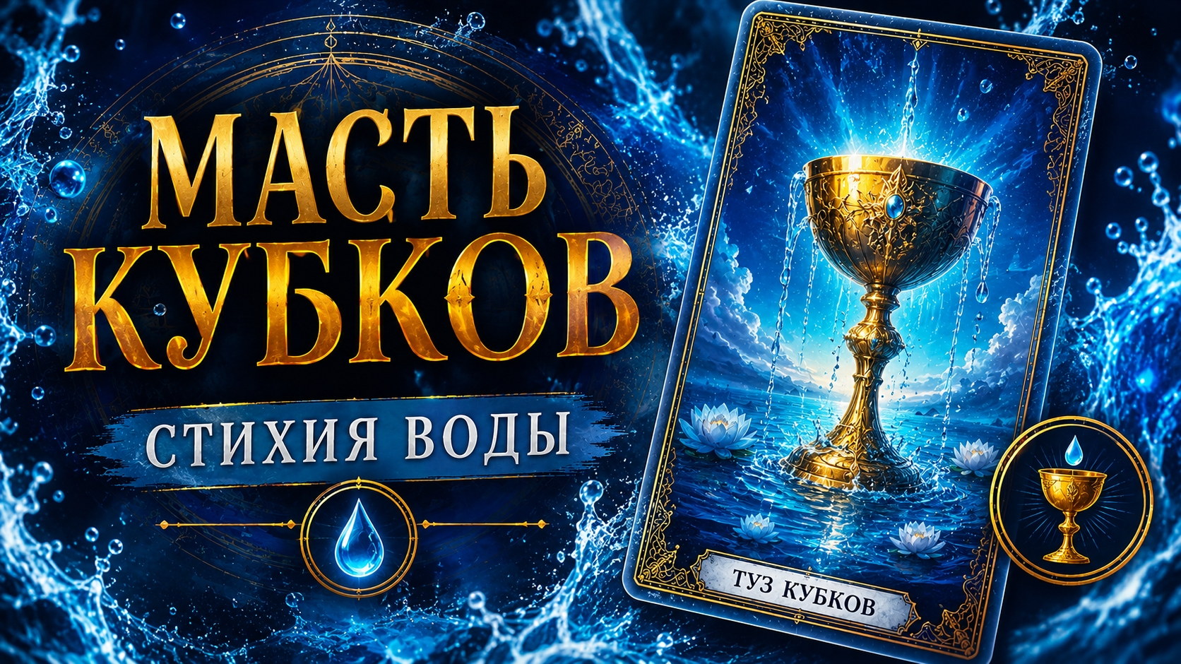 Масть кубков  - стихия воды