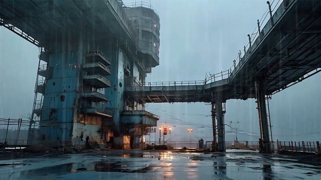 Abandoned Transit Hub – Dystopian Atmospheric Dark Ambient – Cyberpunk Ambient Journey