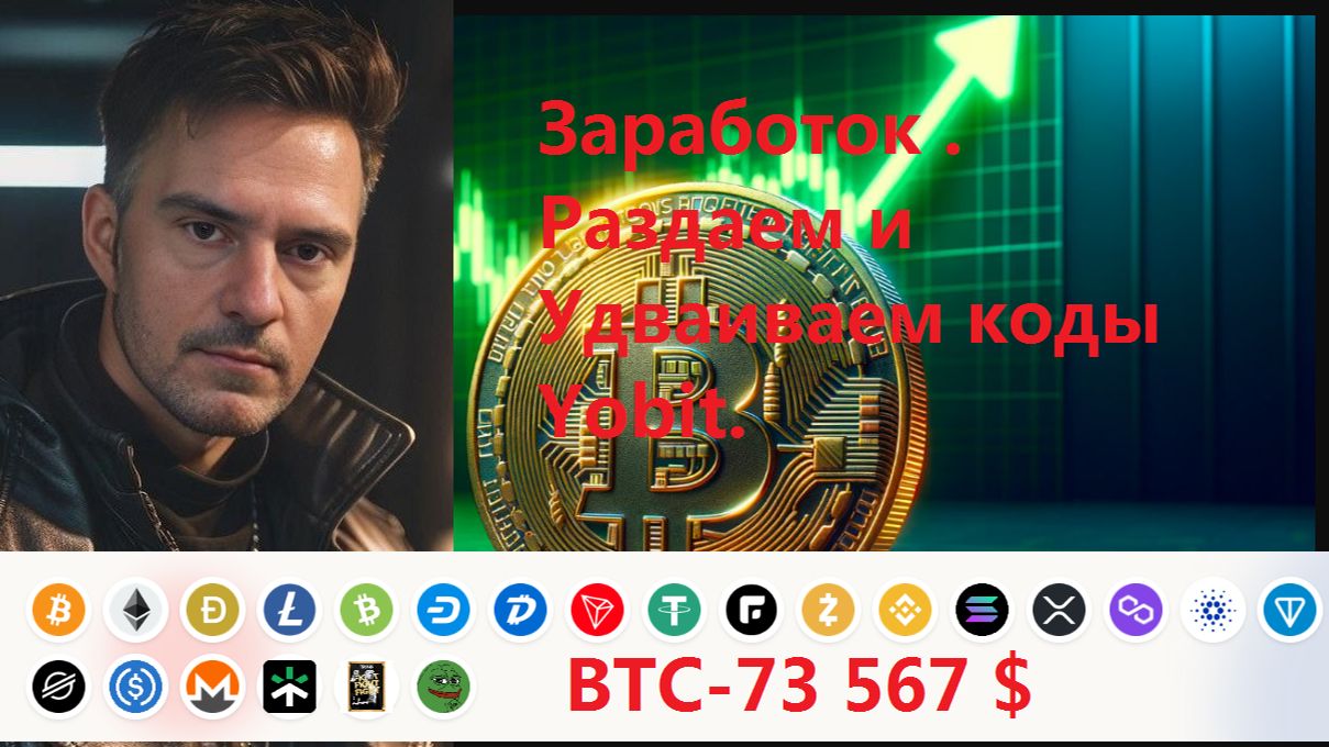 Раздаем и удваиваем Крипто коды Yobit 07.06.2026