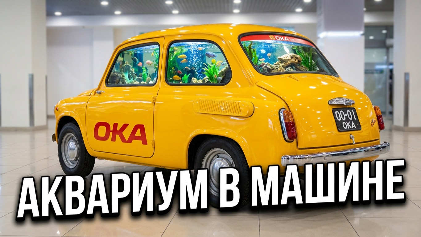 Горбатый Запорожец - аквариум в ТЦ Ока Колпино СПб