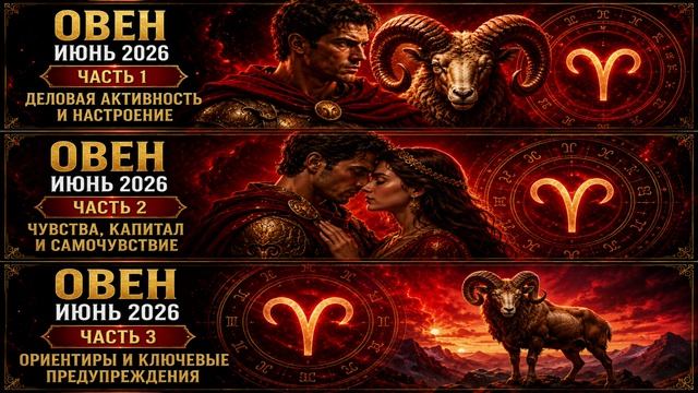 ОВЕН на ИЮНЬ 2026 — Ориентиры и предупреждения