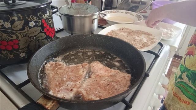 ШНИЦЕЛЬ ПО ЗАКАЗУ МУЖА, ХРУСТЯЩИЙ И НЕЖНЫЙ