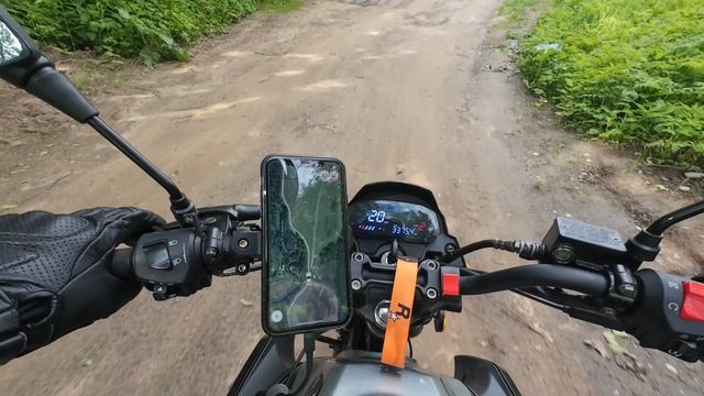 Прогулка на мопеде, тест dji action 4