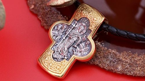 Крест «Воскресение» серебро 925 проба (арт. 101.015)