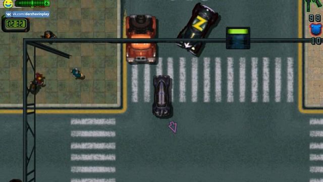 02. Прохождение GTA 2 - Миссия 1 - Кручу-верчу! (Район 1, Zайбацу)