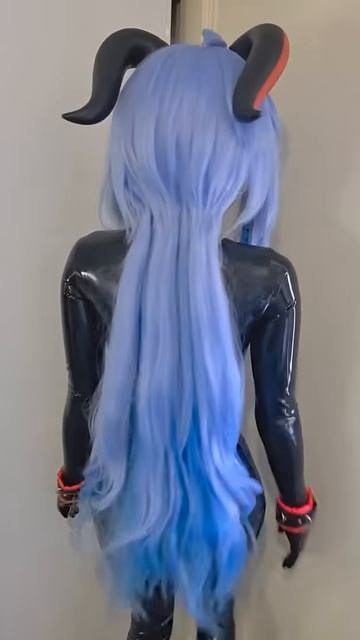 Latex Ganyu Kigurumi Doll