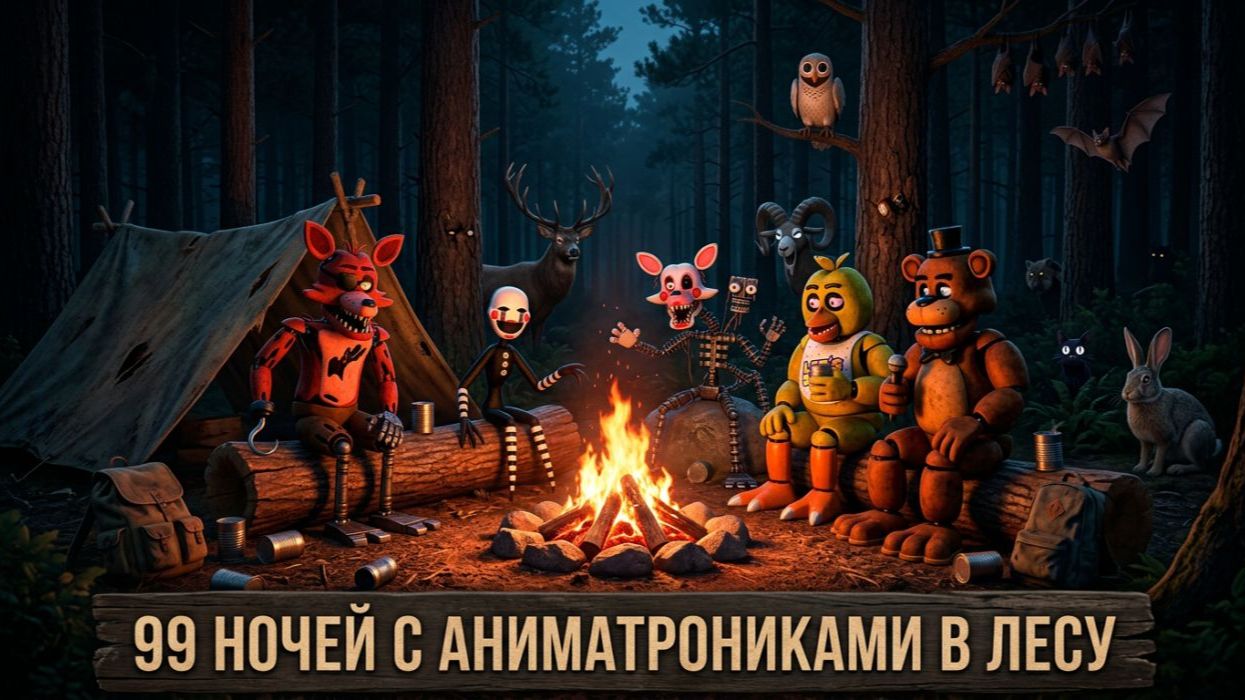 99 НОЧЕЙ С АНИМАТРОНИКАМИ В ЛЕСУ  -  5 NIGHTS IN THE FOREST