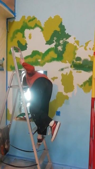 Процесс росписи в ДК