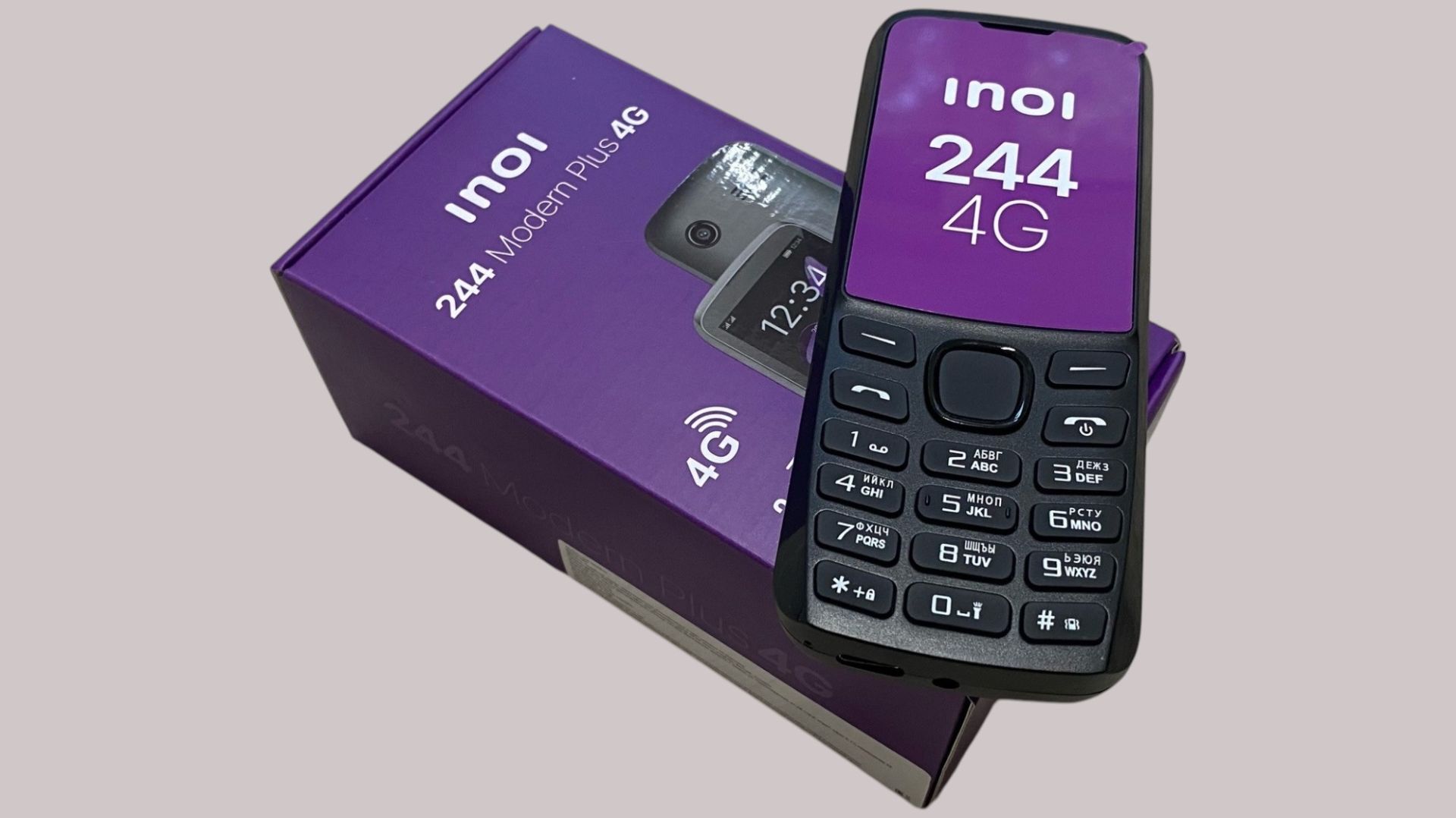 Распаковка и обзор сотового телефона INOI 244 Modern Plus 4G