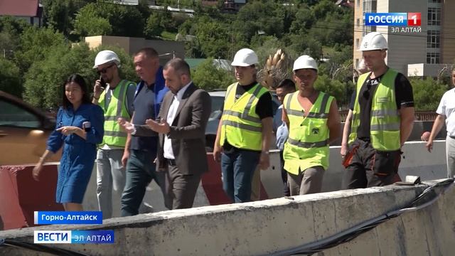 Ремонт Мебельного моста в Горно‑Алтайске: готовность 40 %