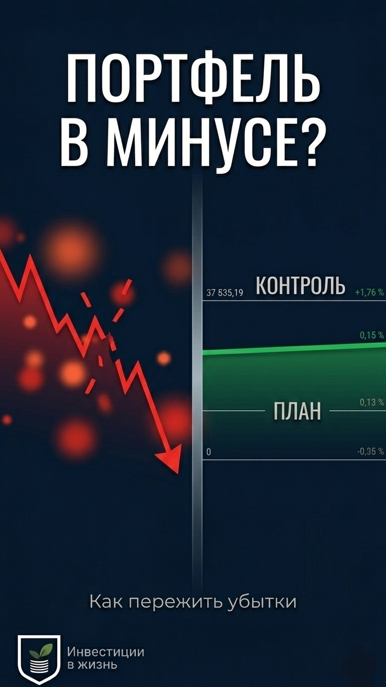 Как пережить минус в портфеле и не наломать дров? 📉