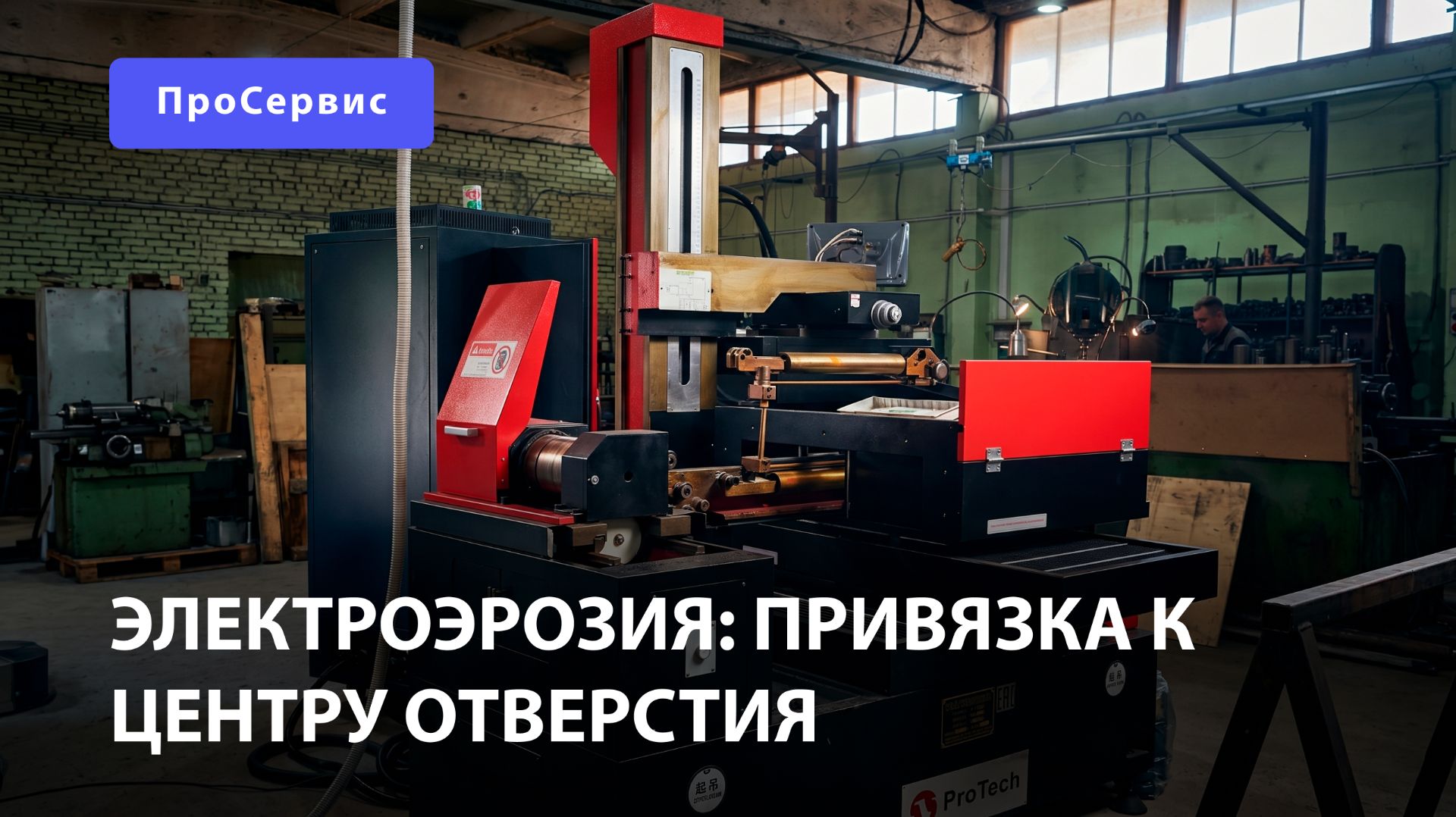 Электроэрозия: привязка к центру отверстия