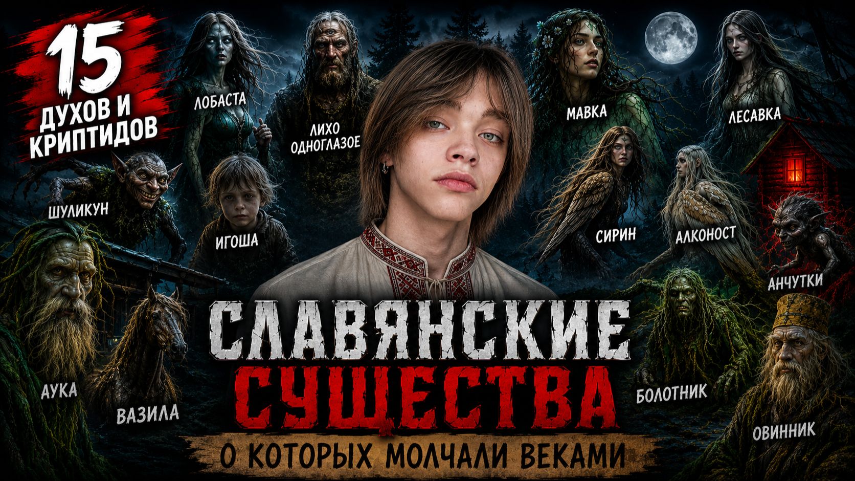 СЛАВЯНСКИЕ СУЩЕСТВА, О КОТОРЫХ МОЛЧАЛИ ВЕКАМИ | 15 ЖУТКИХ ДУХОВ И КРИПТИДОВ
